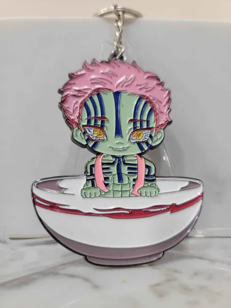 Demon Slayer Akaza Keychain | www.shojoanimehouse.com